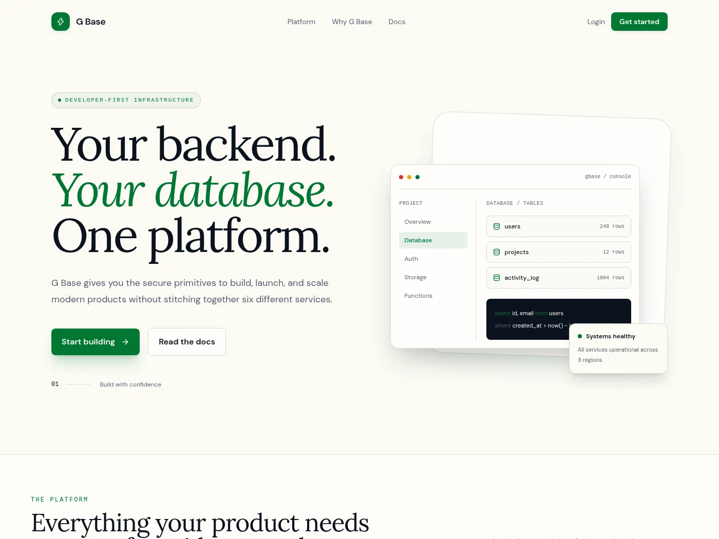 G Base Cloud Platform