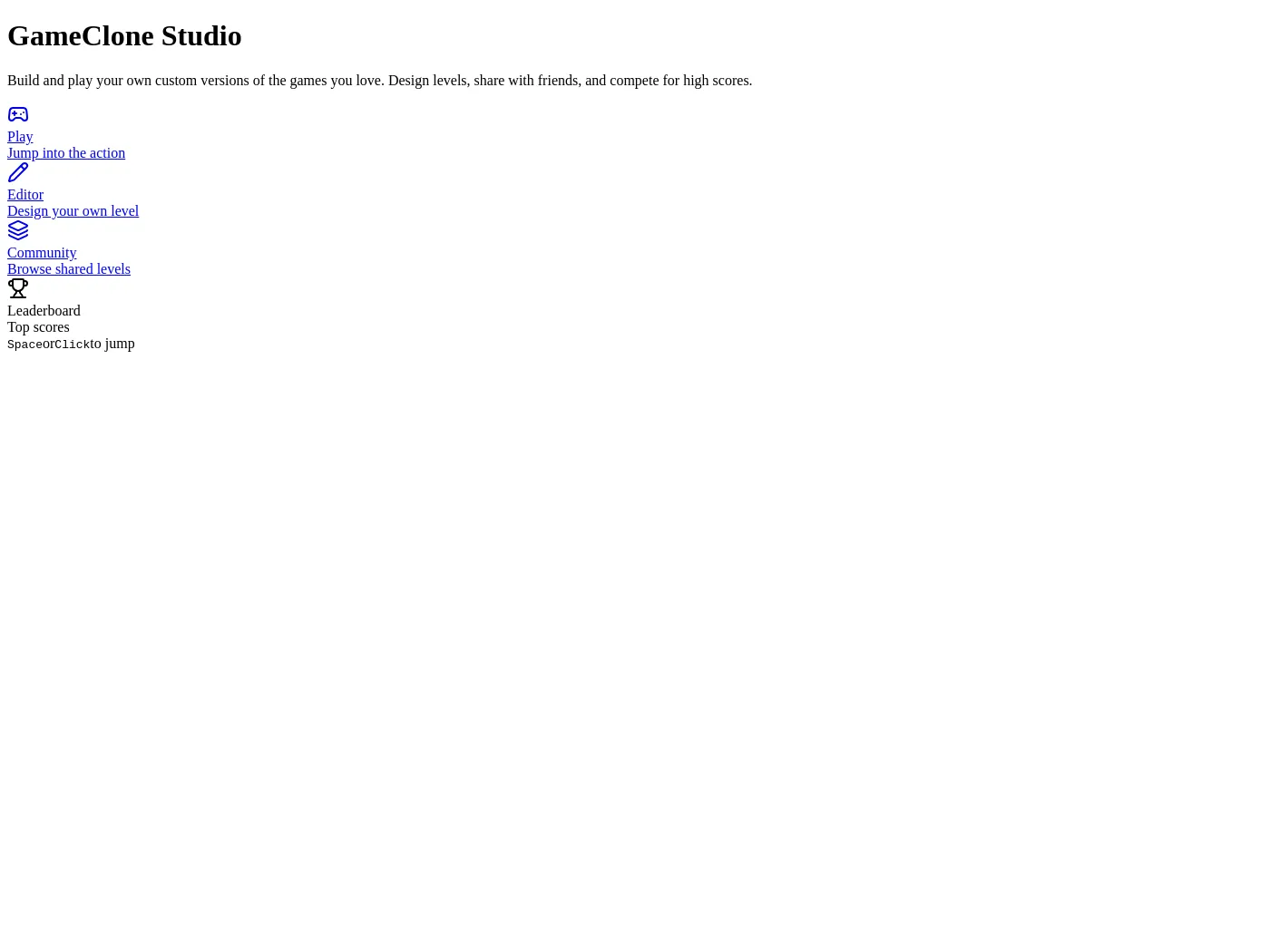 GameClone Studio