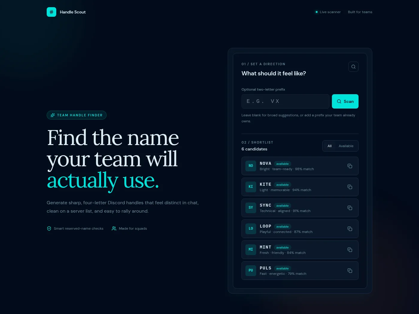Discord Handle Finder