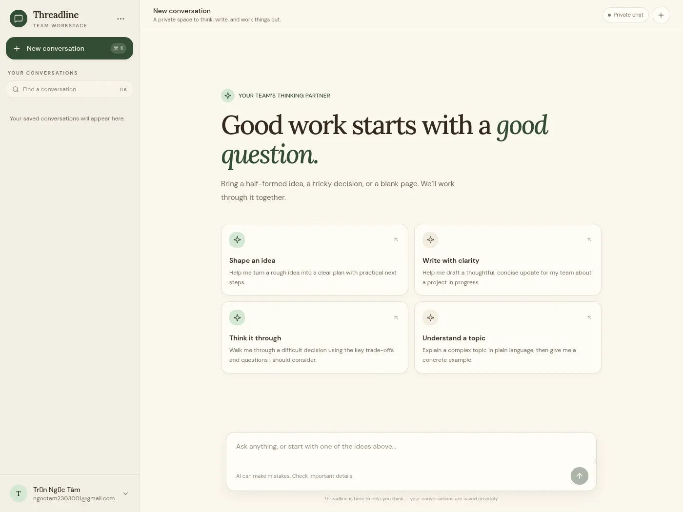 Claude-Style Team Chatbot