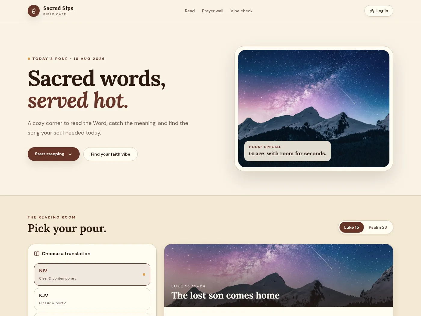 Sacred Sips Bible Cafe