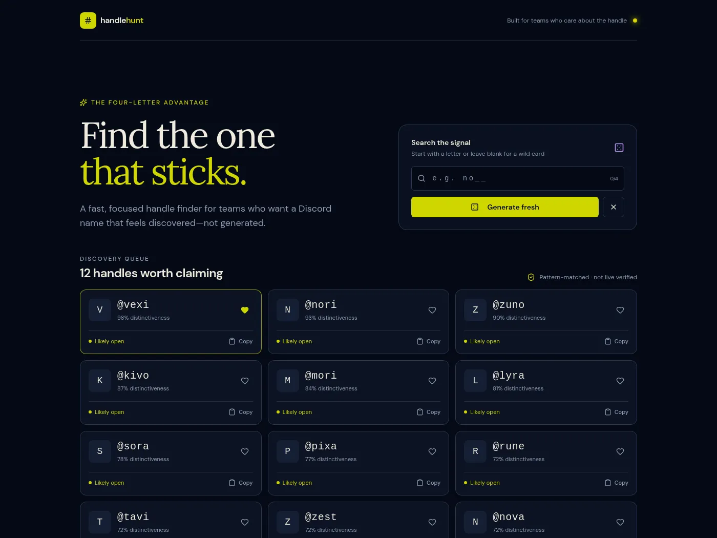 Discord Handle Finder