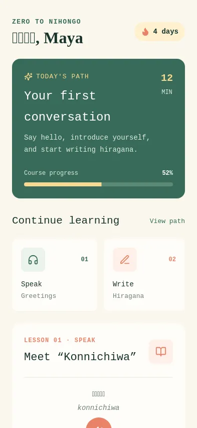 Zero to Nihongo