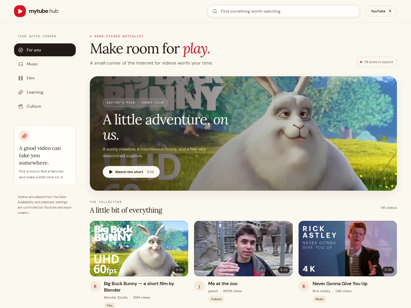 MyTube Hub