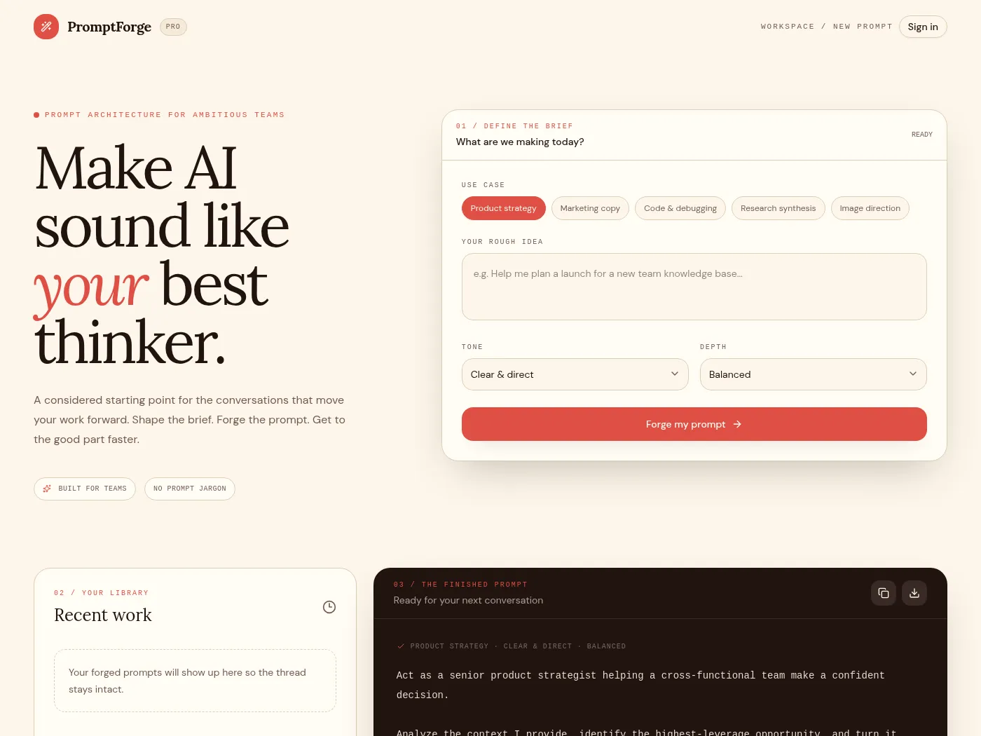 PromptForge Pro