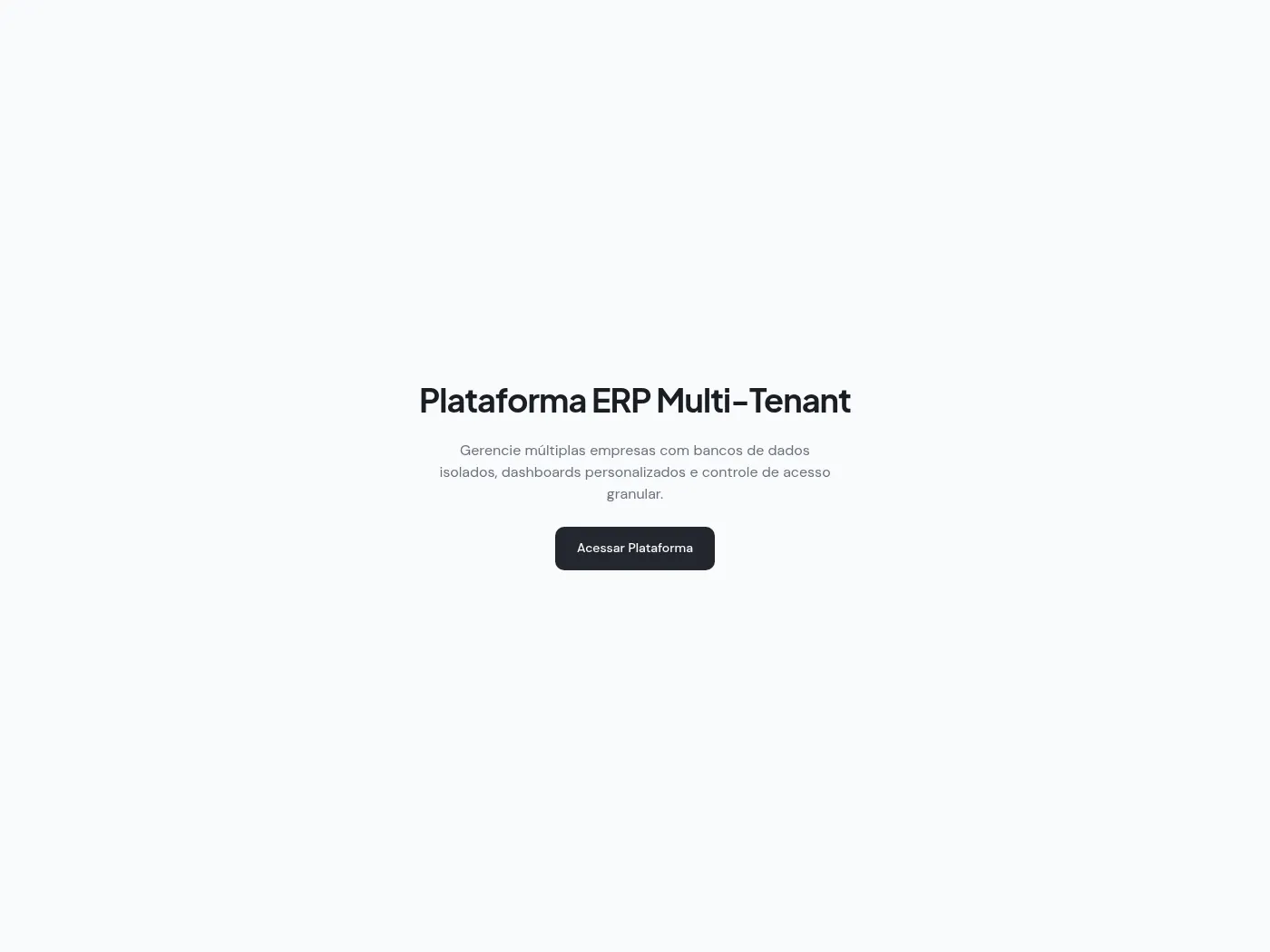 Multi-Tenant SaaS Platform