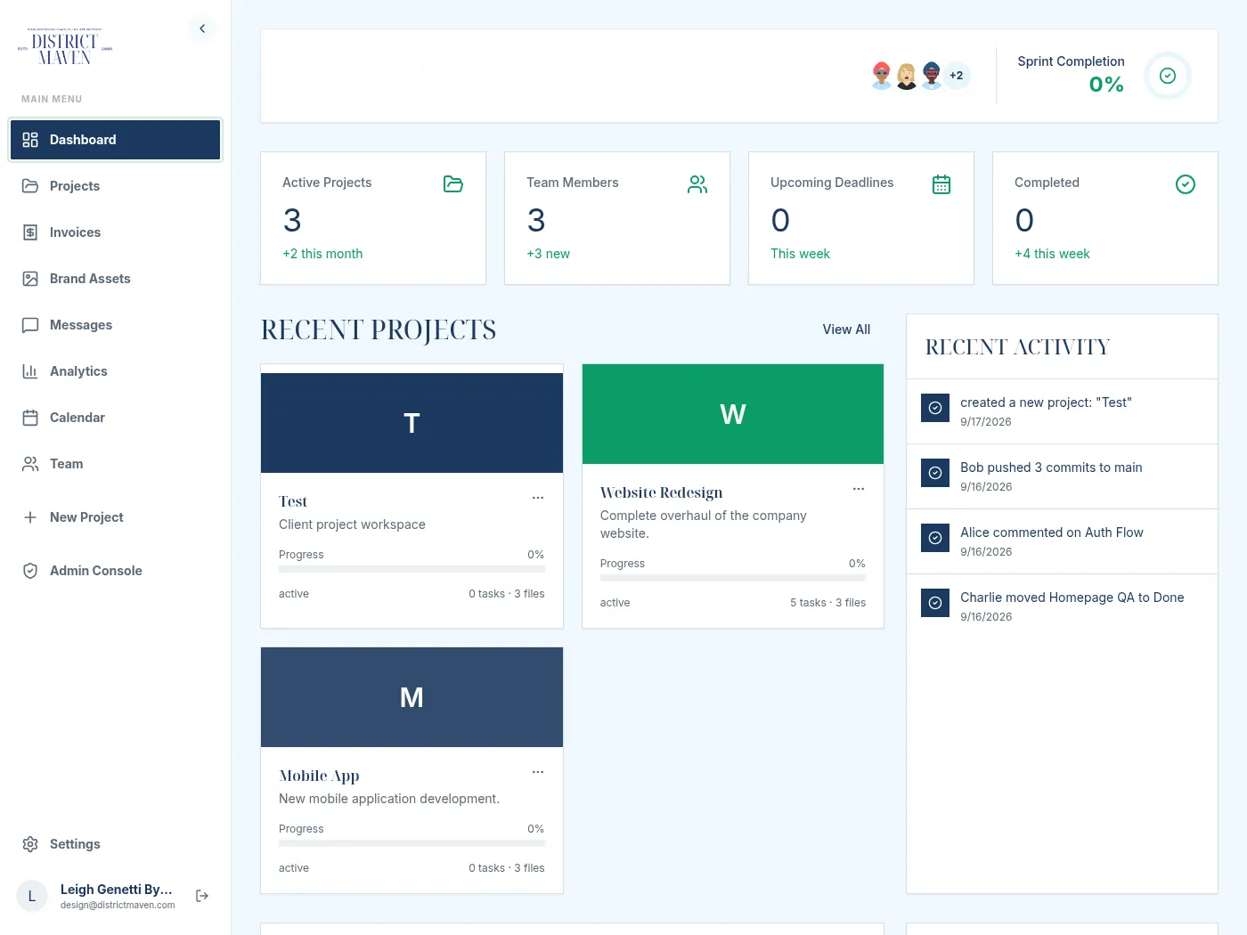 District Maven Portal