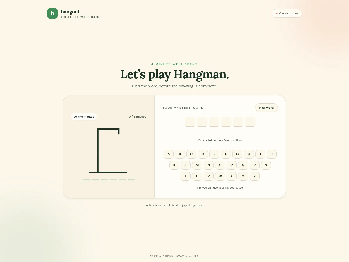 Hangout Game