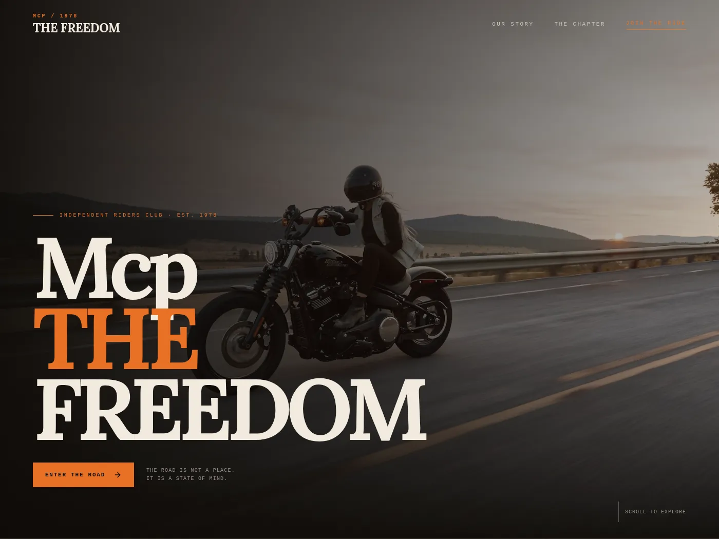 Mcp THE FREEDOM Biker Site