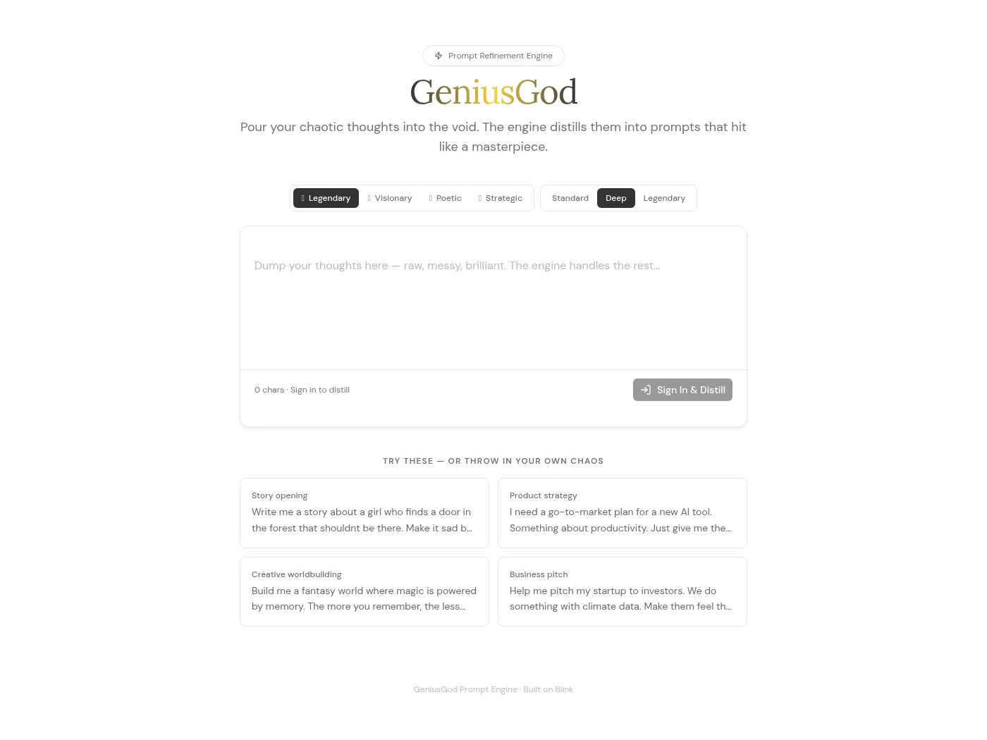 GeniusGod Prompt Engine