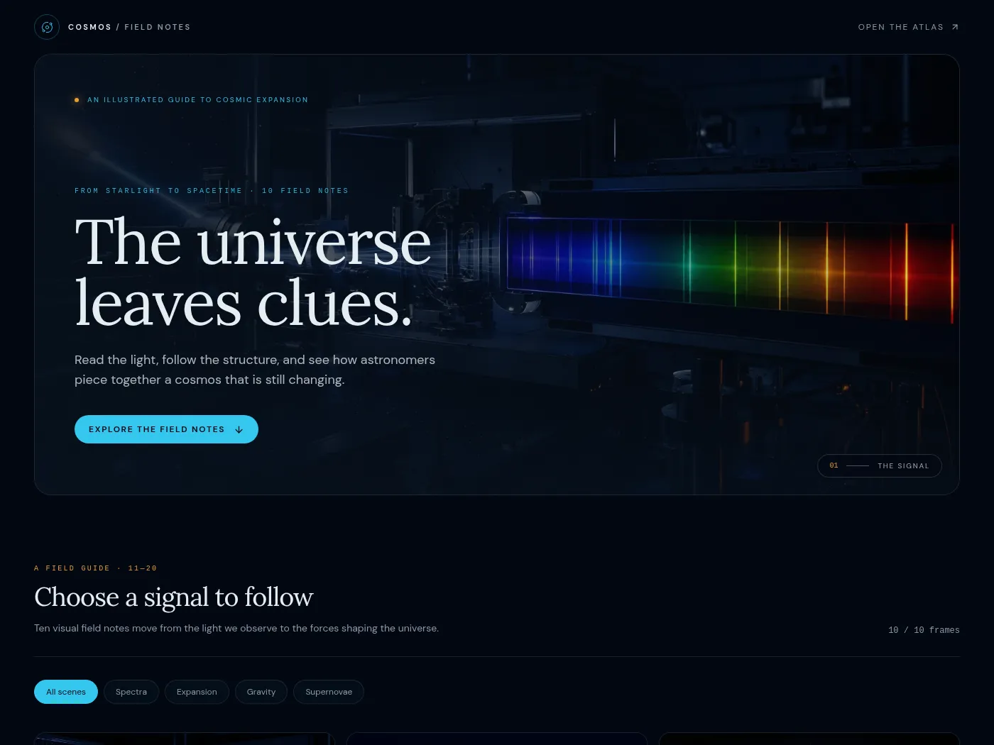 Cinematic Cosmos Visualizer