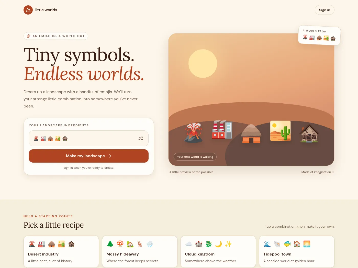 Emoji Landscape Explorer