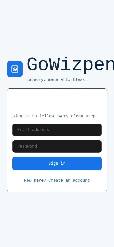 GoWizpen Laundry App