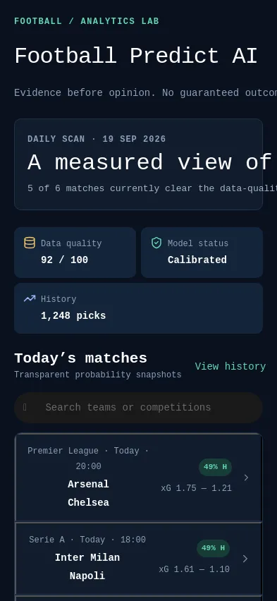 Football Predict AI