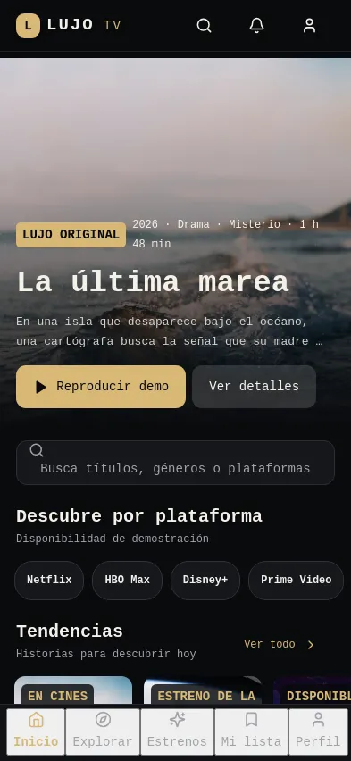 LUJO TV Streaming App