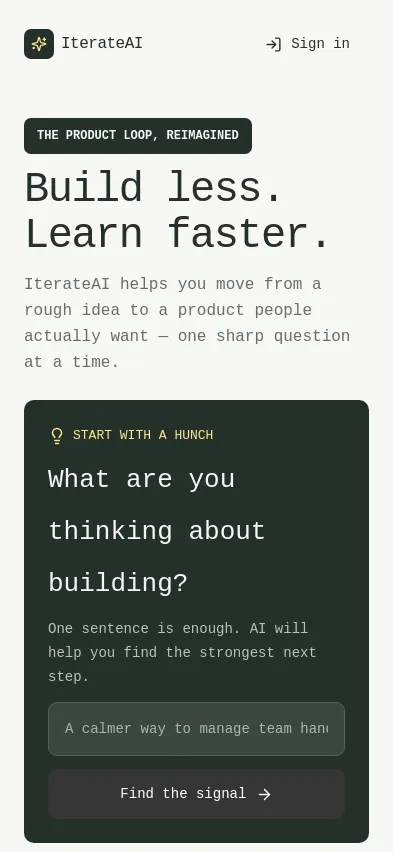 IterateAI App