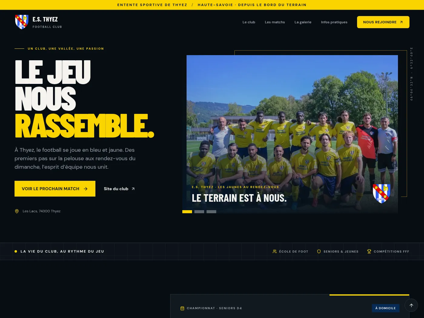 Thyez FC Club Site