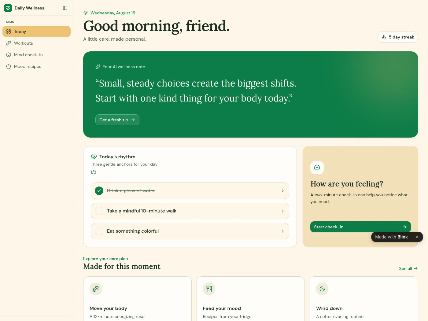 Daily Wellness AI