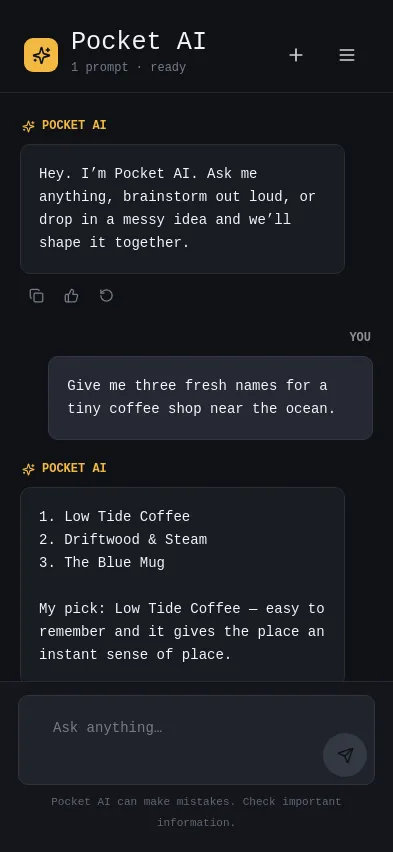 Pocket AI Chat