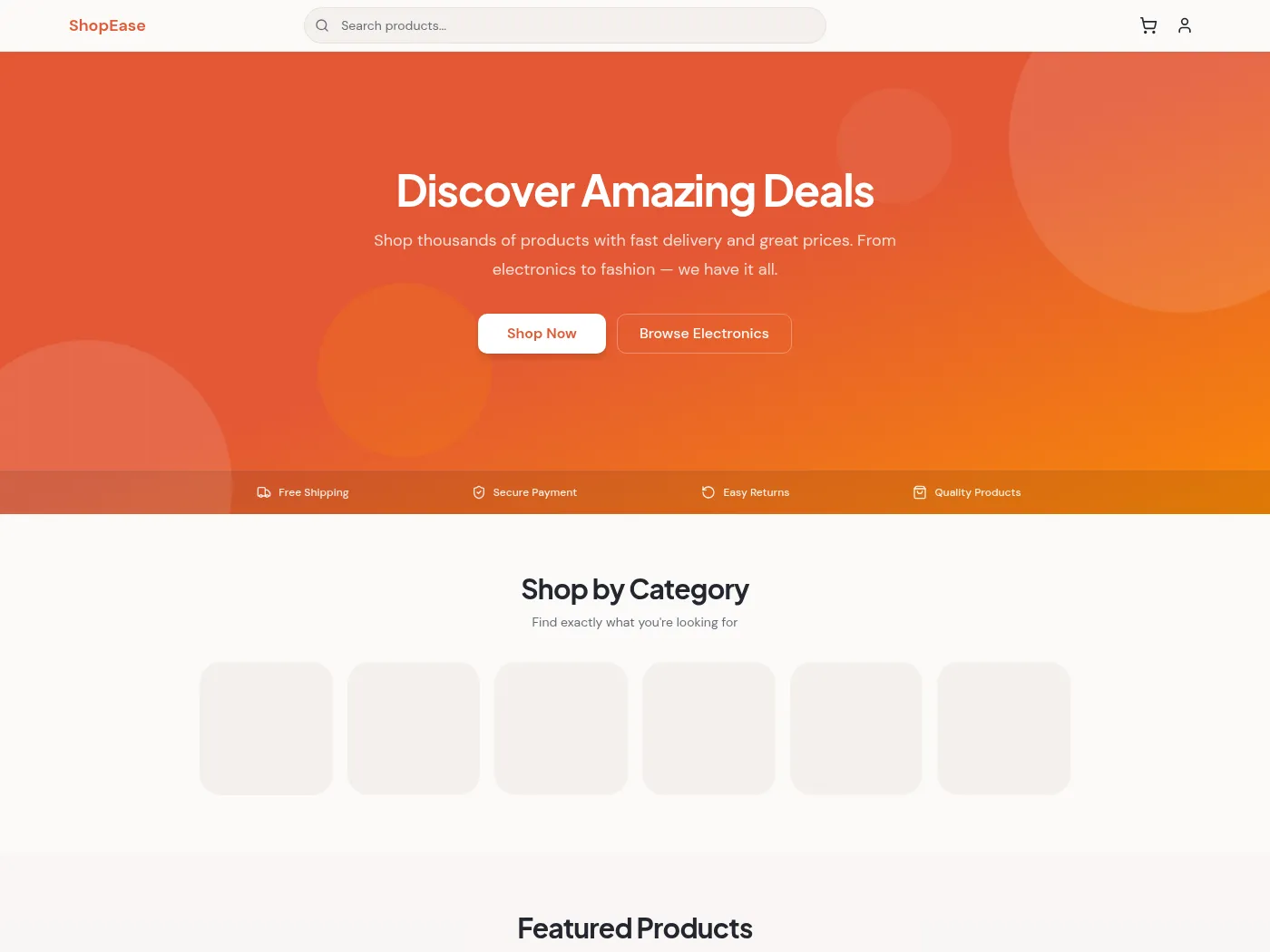 ShopEase Online Store