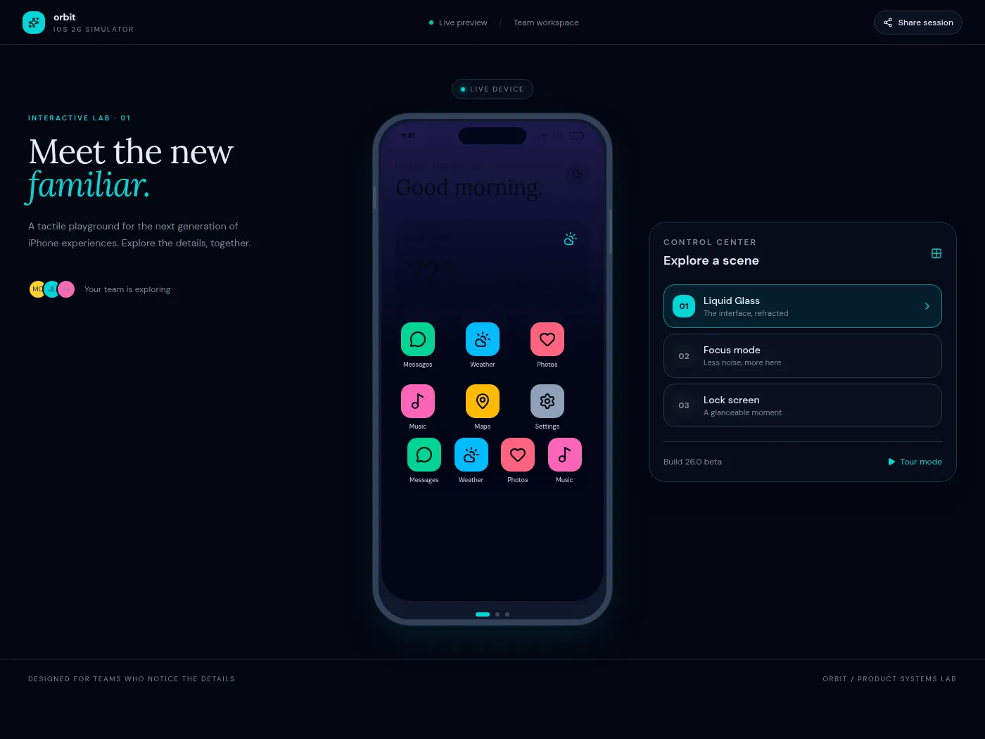 iOS 26 Browser Simulator