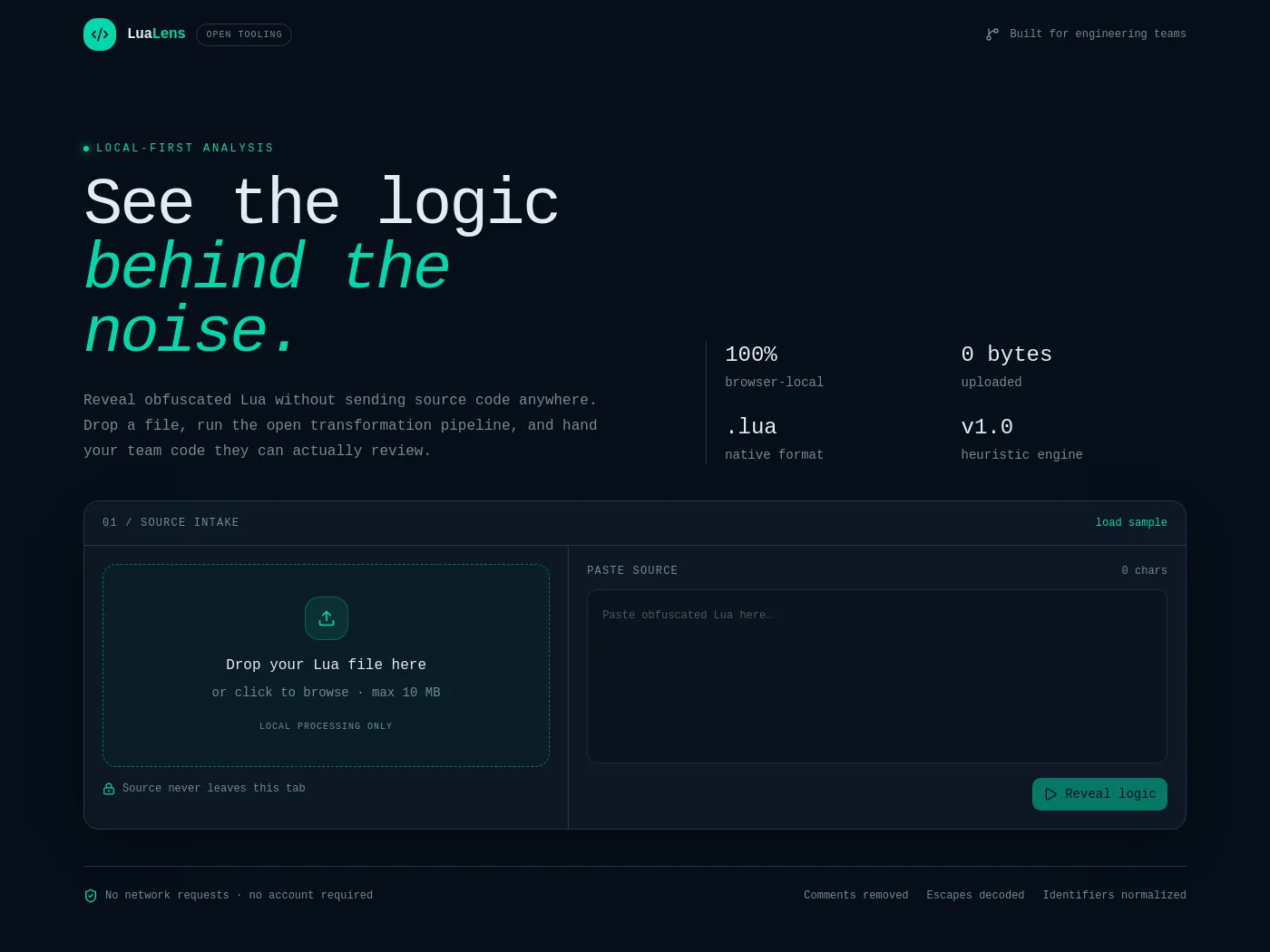 Lua Deobfuscator Web