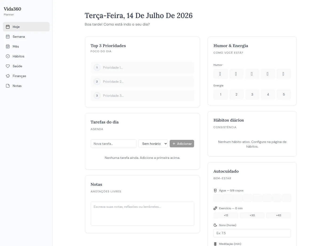 Vida360 Planner