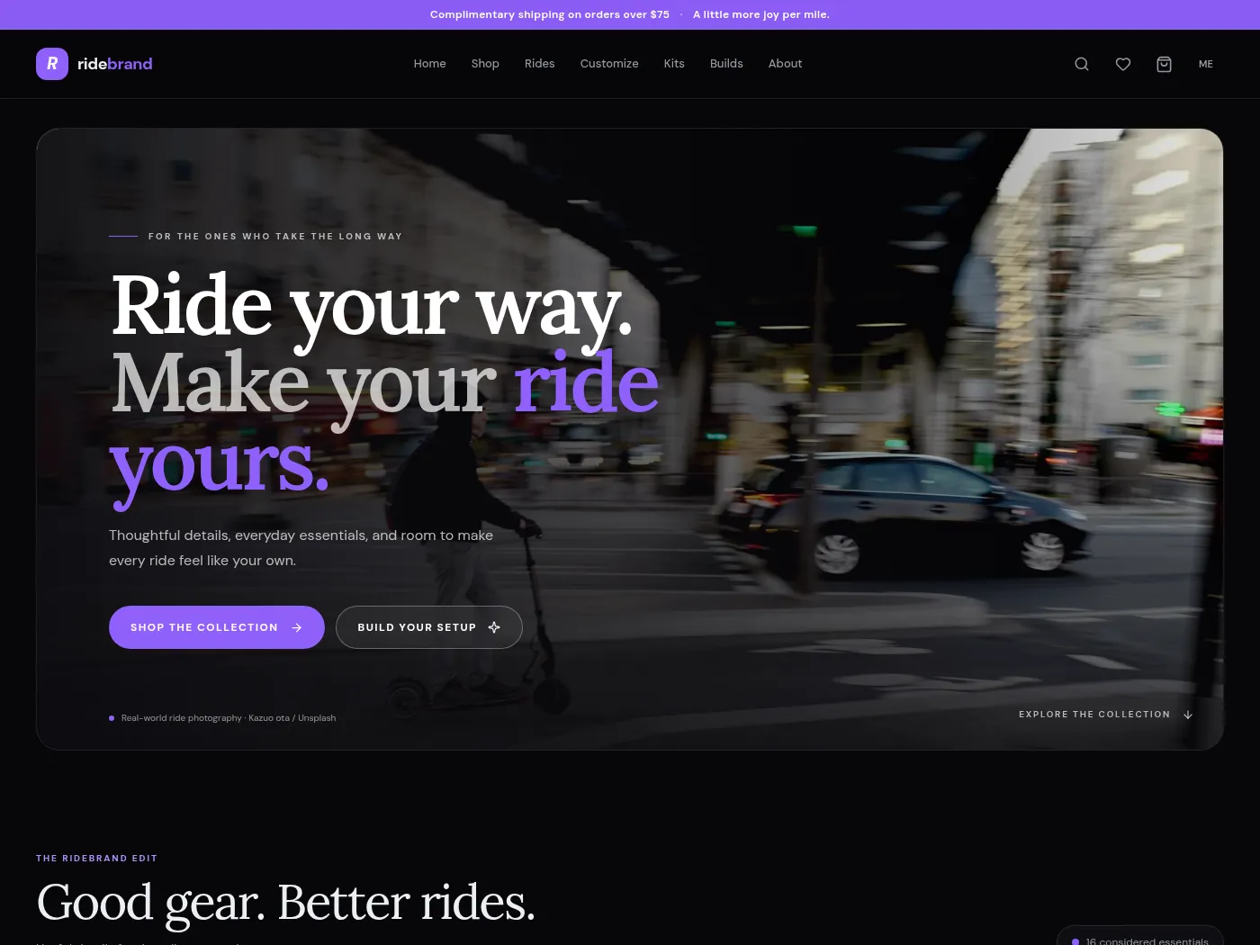 RideBrand E-Commerce Platform