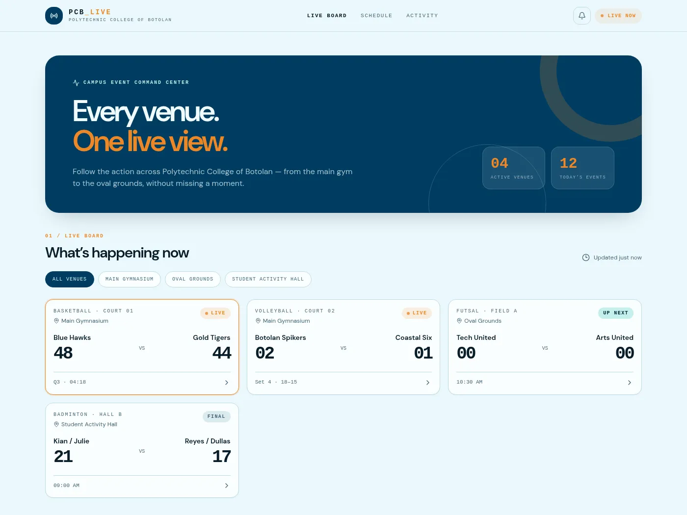 PCB_LIVE Event Hub