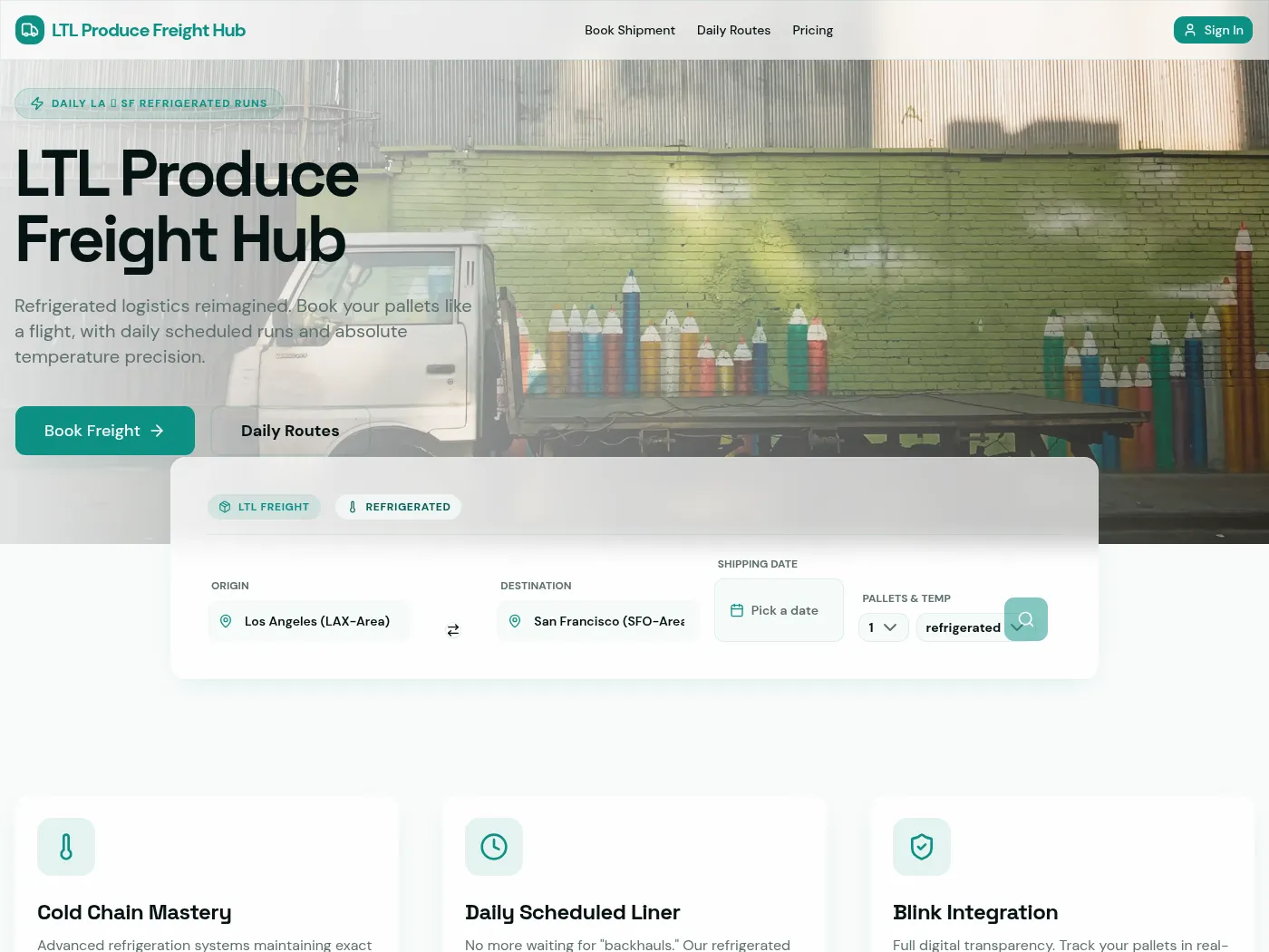 LTL Produce Freight Hub