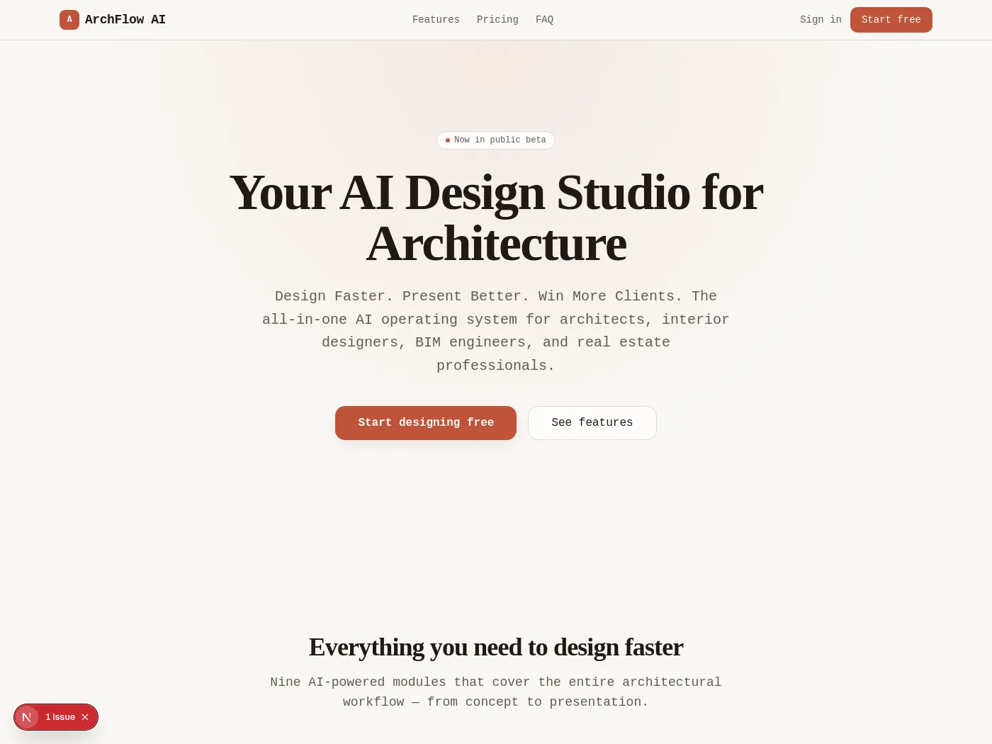 ArchFlow AI Studio
