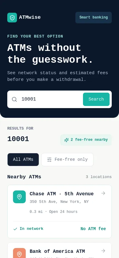 ATM Finder Mobile App