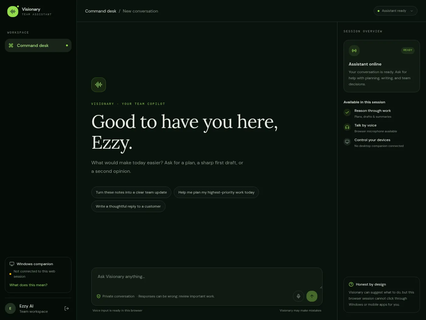 Visionary AI Assistant