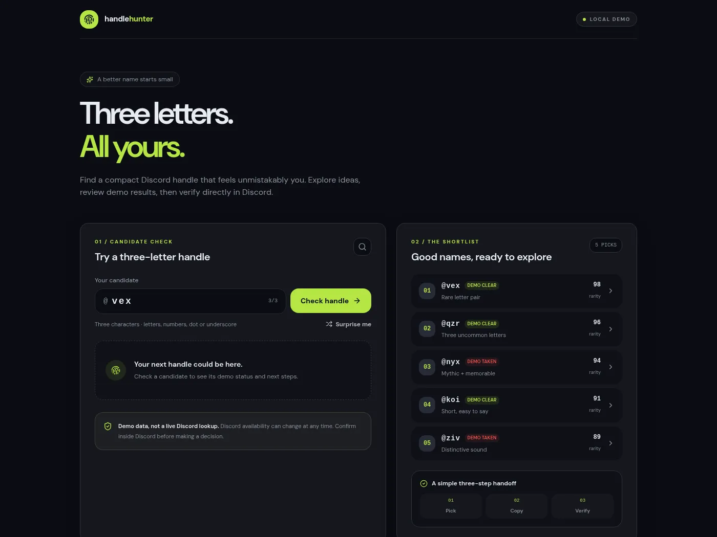 Discord Handle Hunter