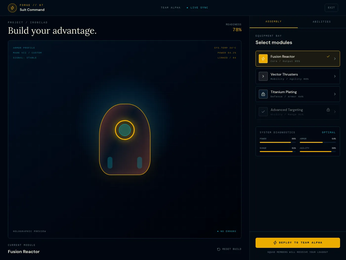 Ironman Suit Builder