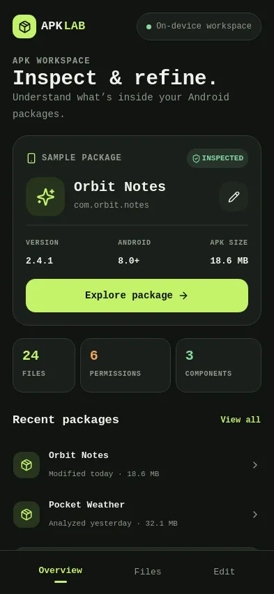 APK Edit Analyzer