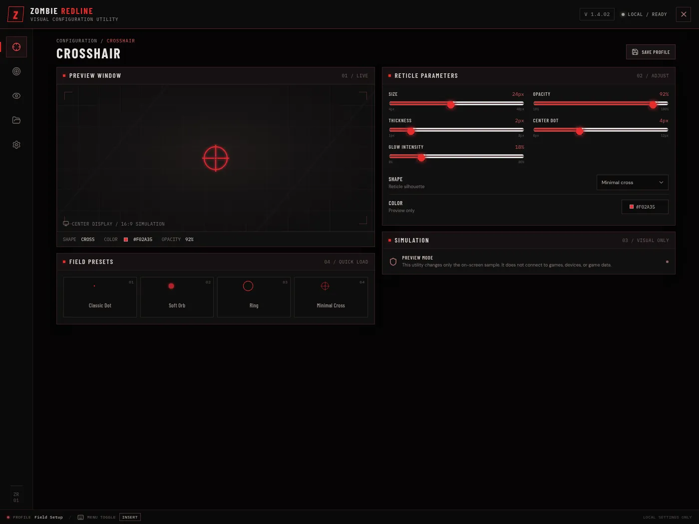 Zombie Redline Configurator