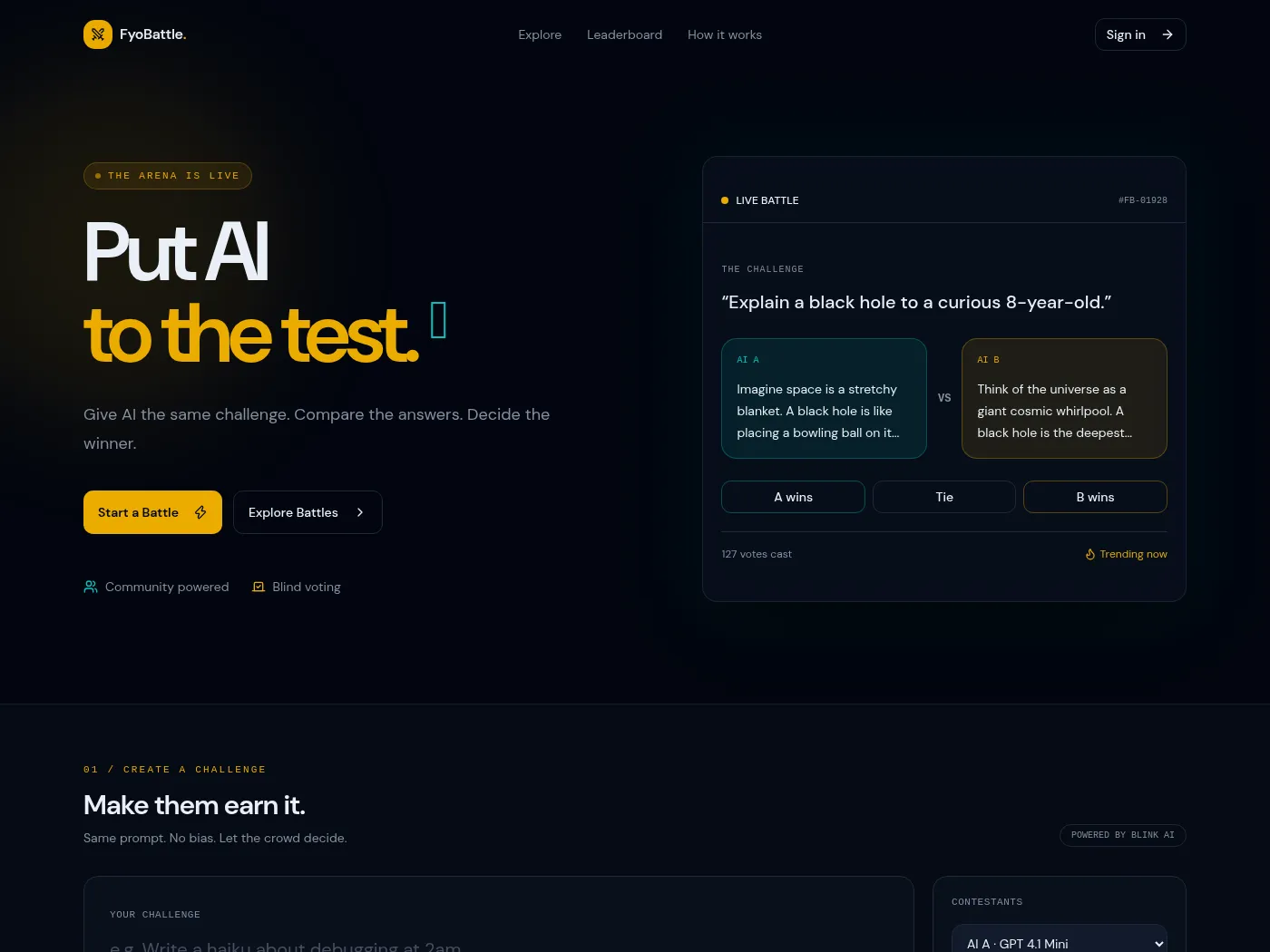 FyoBattle AI Arena