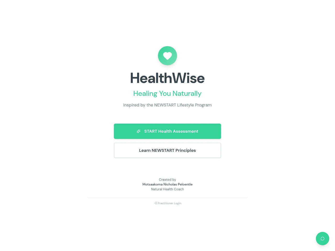HealthWise: Natural Health Coach Web App