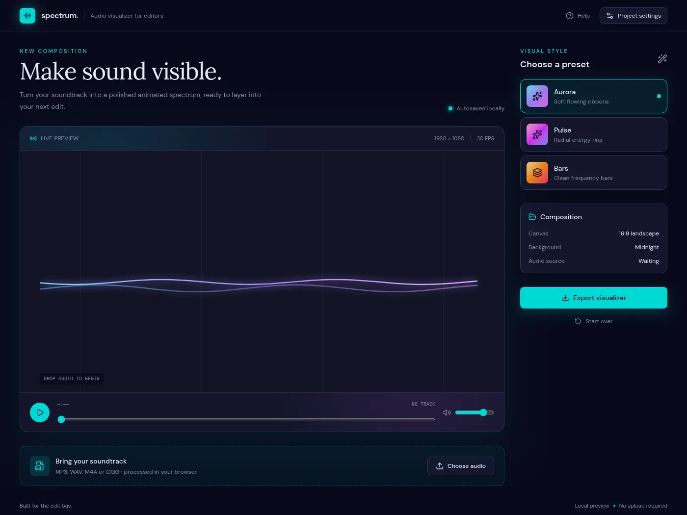 Spectrum Audio Visualizer