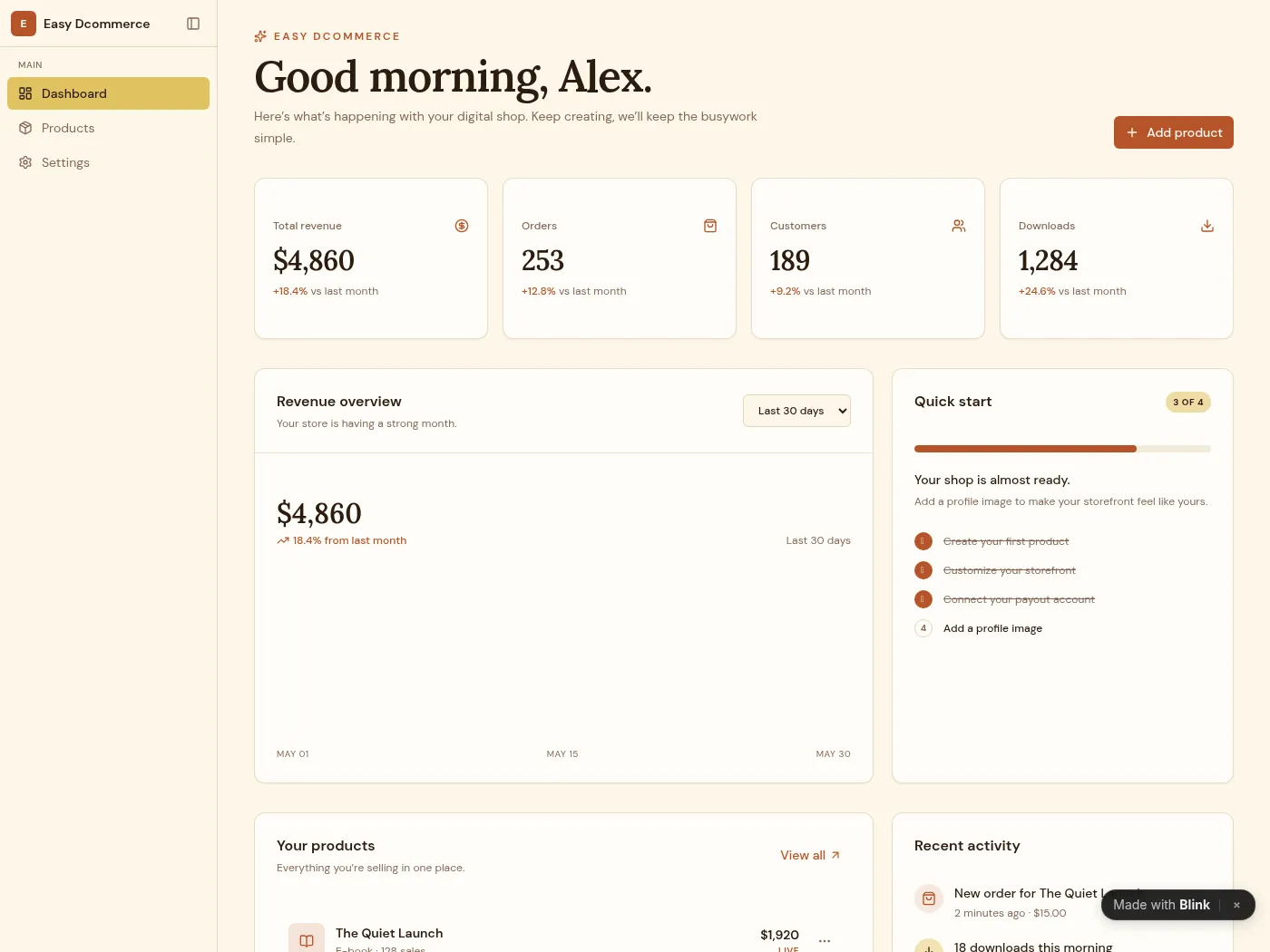 Easy Dcommerce Hub