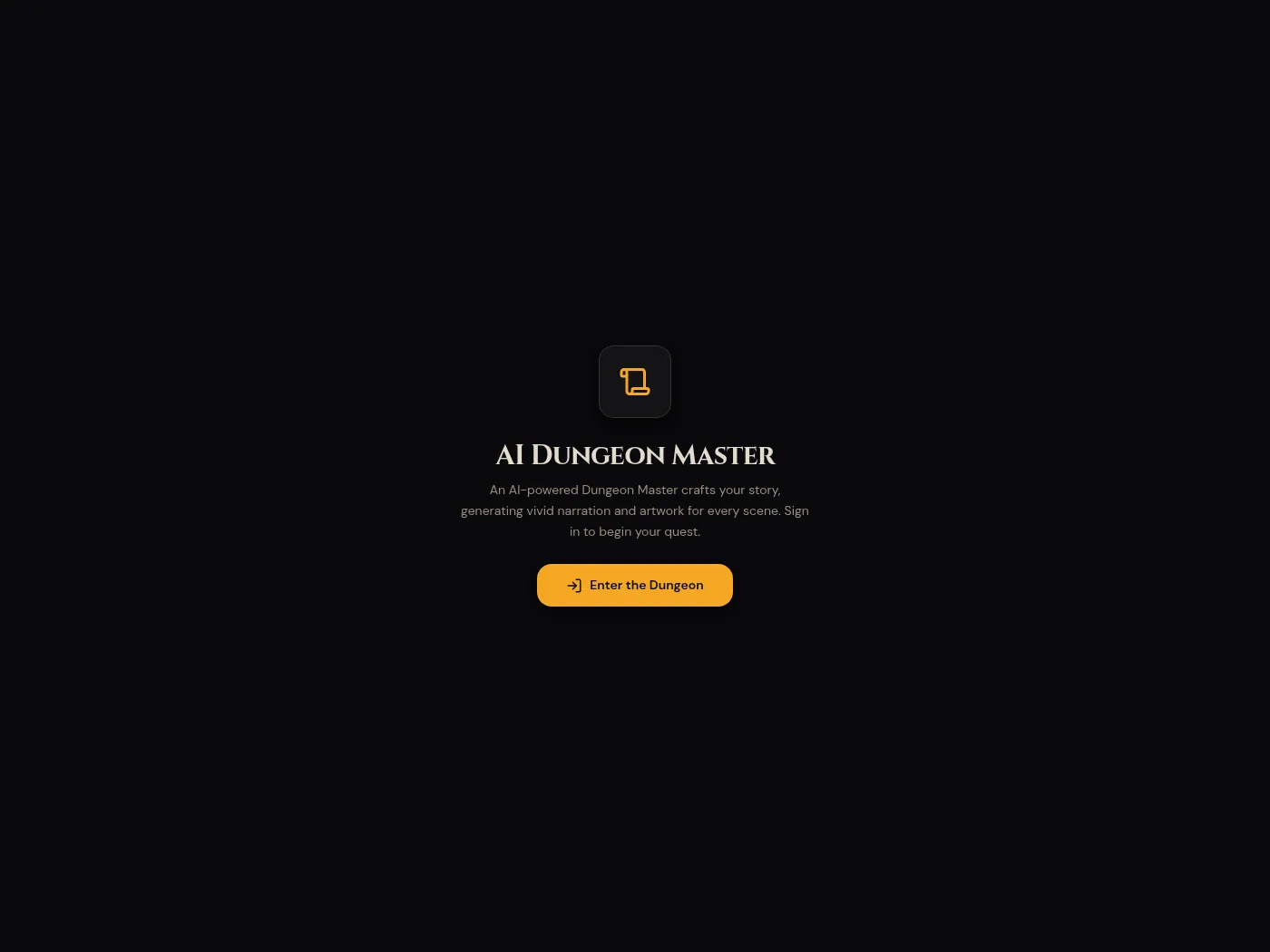 AI Dungeon Master Web