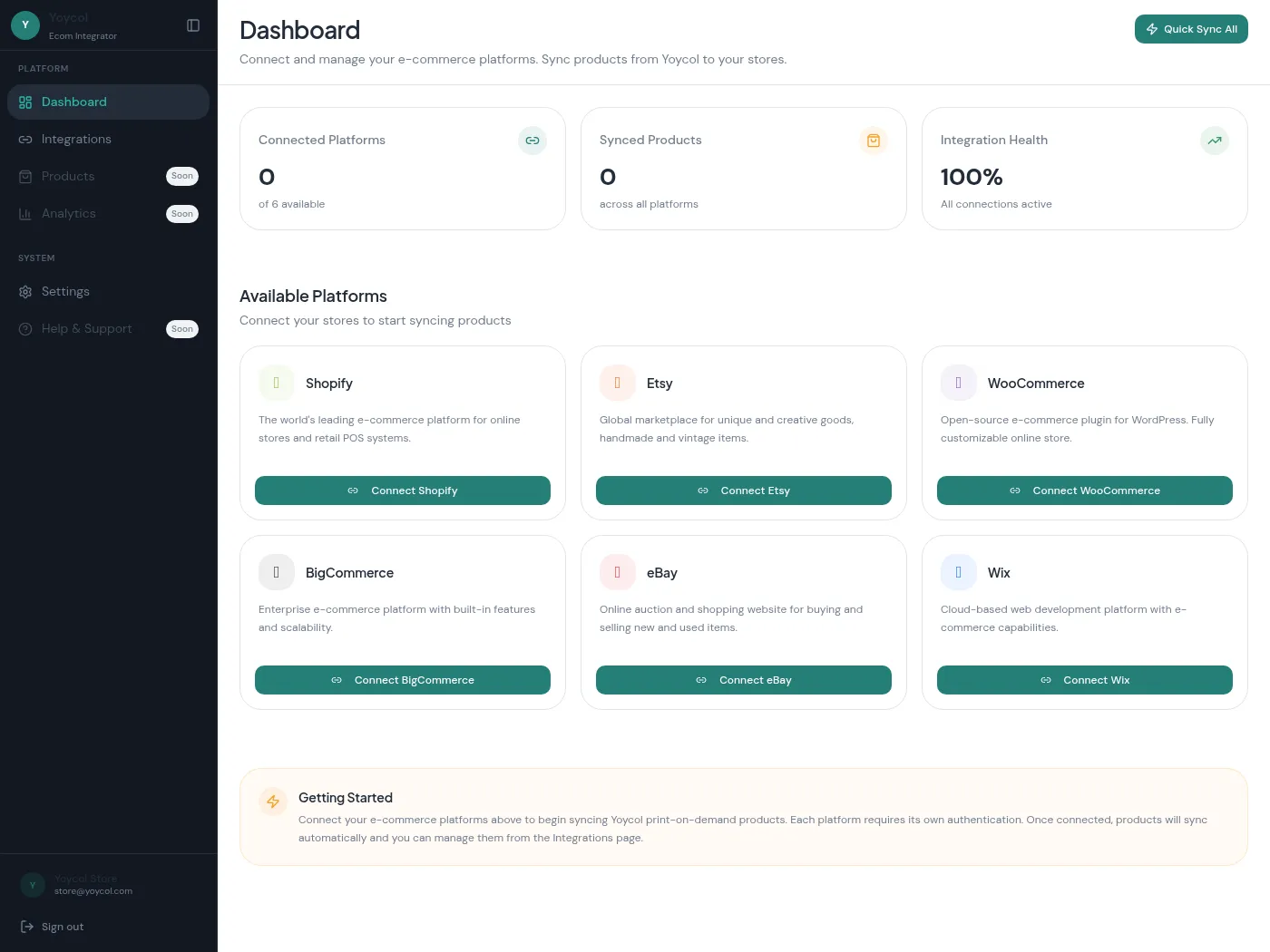Yoycol Ecom Integrator