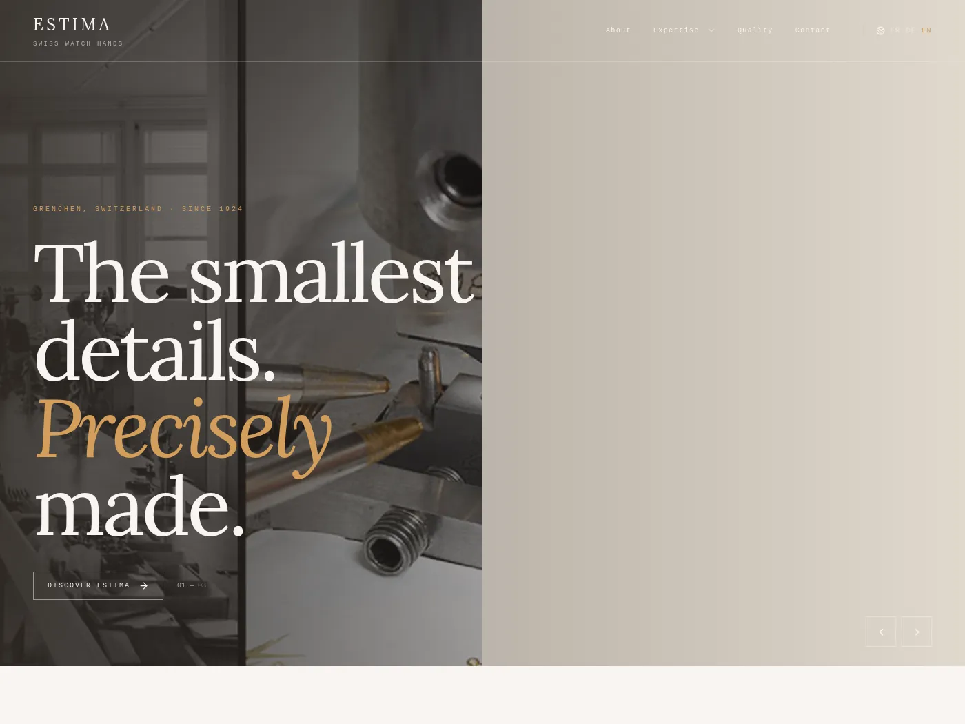 Estima AG Web Redesign