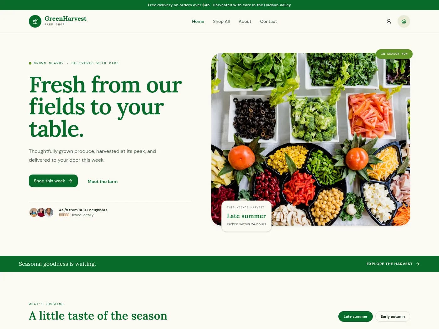 GreenHarvest Farm Shop