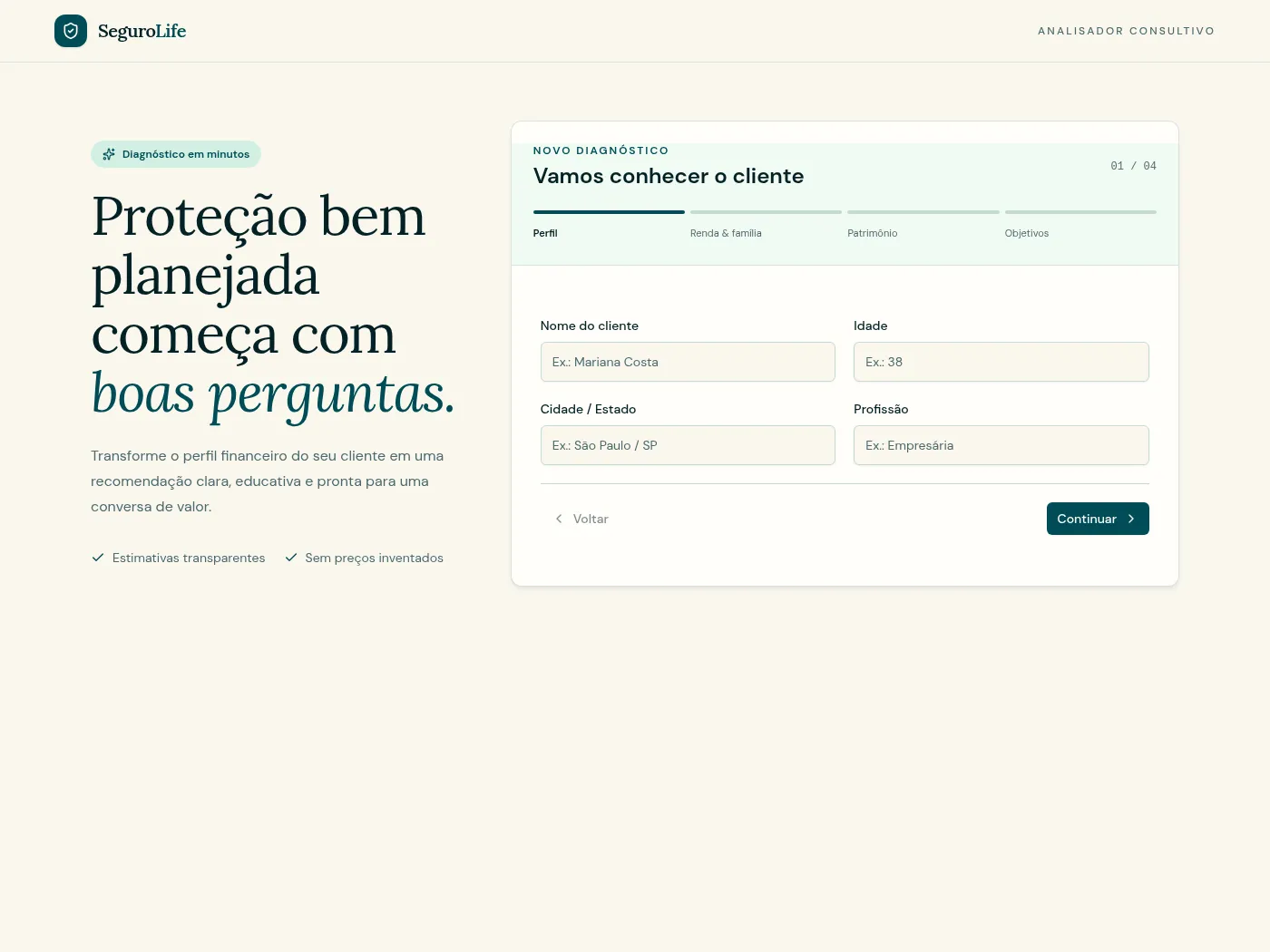 SeguroLife Analisador