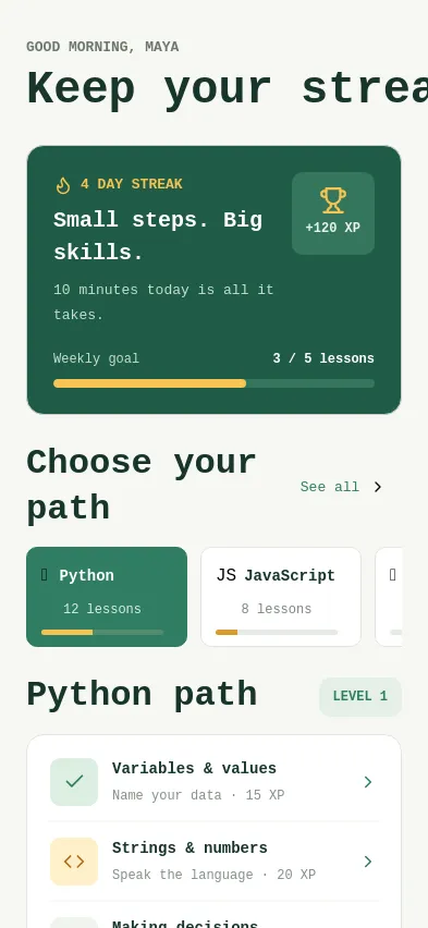 CodeLingo: Learn to Code