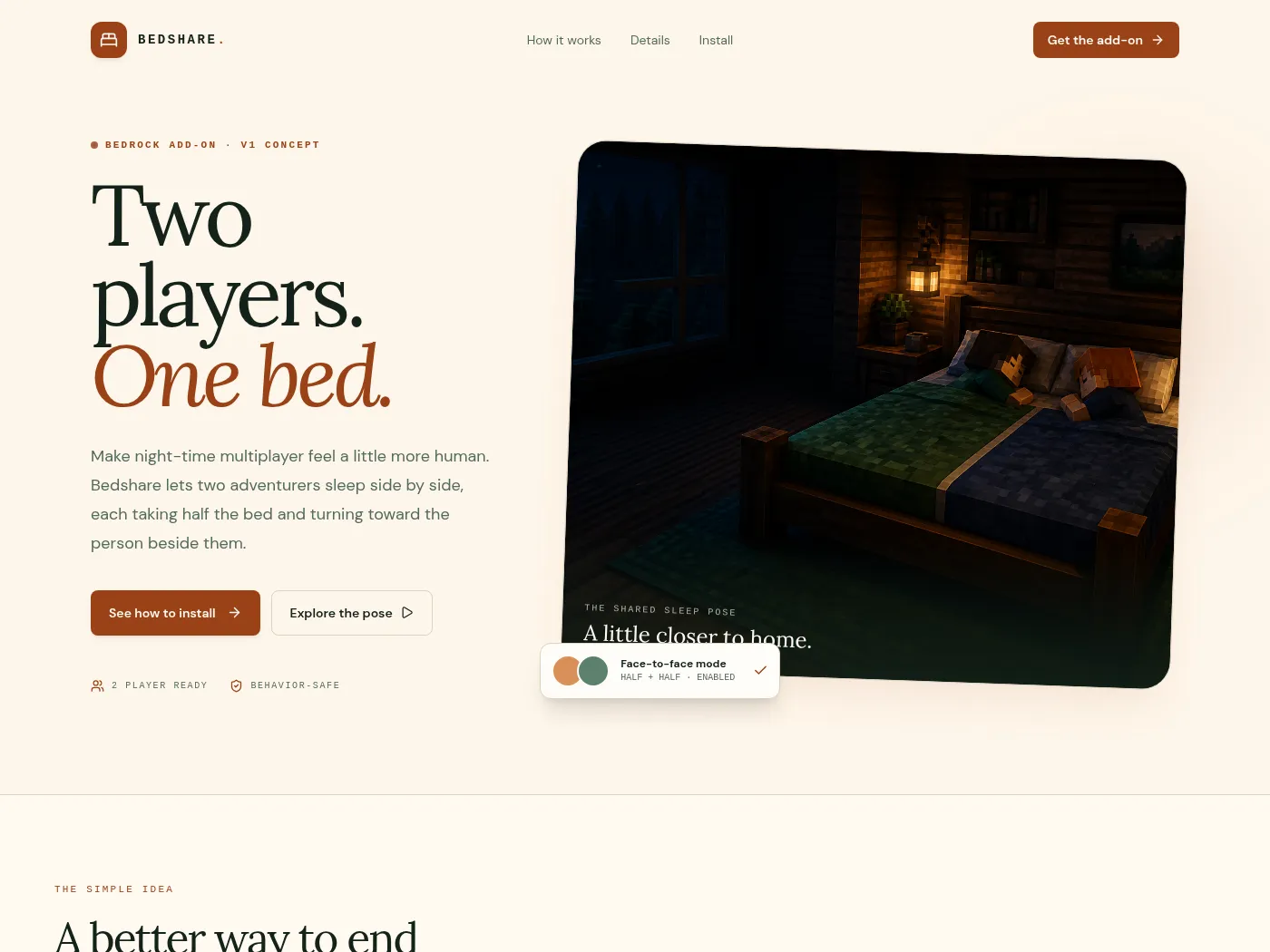 Bedshare Multiplayer Mod