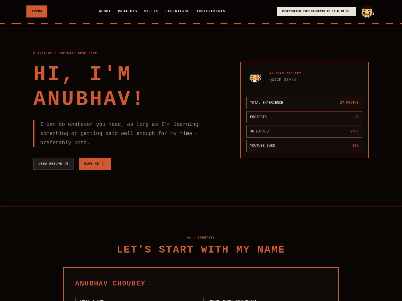 Personal Portfolio Clone