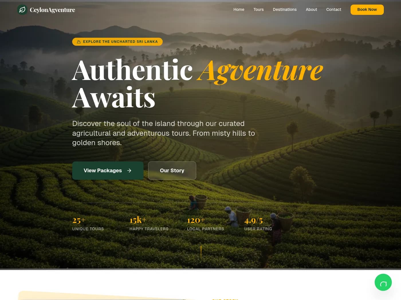 CeylonAgventure Tour Portal